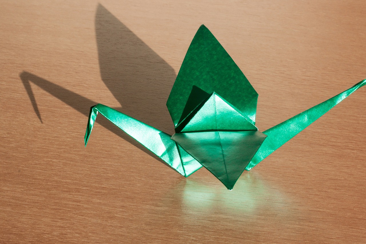 Origami,popieriaus lankstymo menas,kartus,3 matmenys,objektas ...