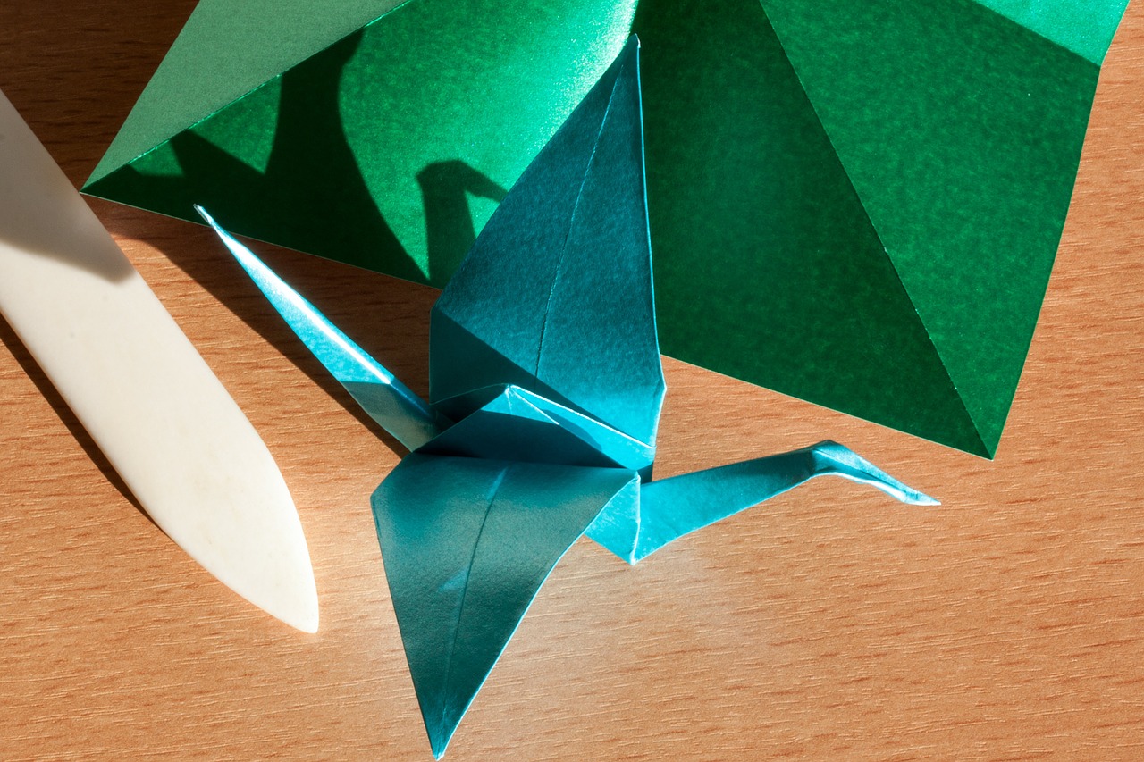 Origami,popieriaus lankstymo menas,kartus,3 matmenys,objektas ...