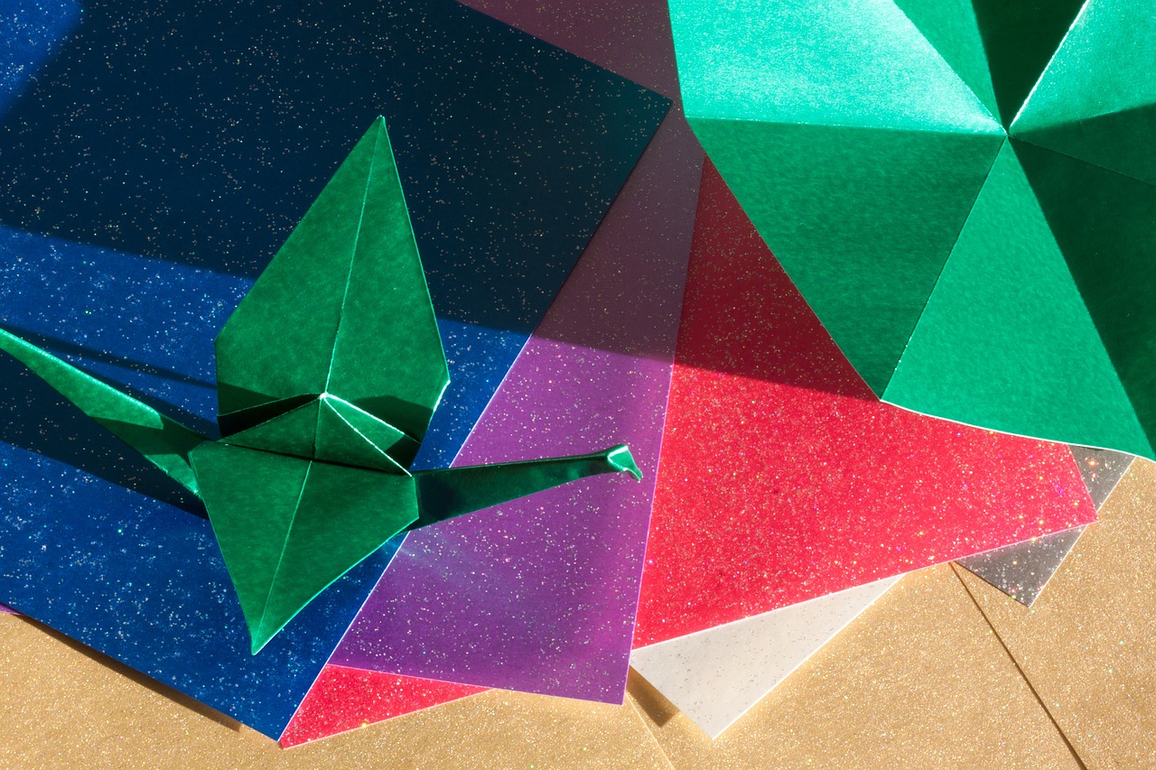 Origami,popieriaus lankstymo menas,kartus,3 matmenys,objektas ...
